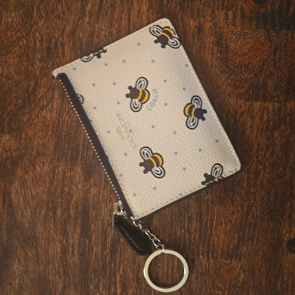 Coach | Accessories | Coach Cardholder Wallet Keychain Bees Euc | Poshmark